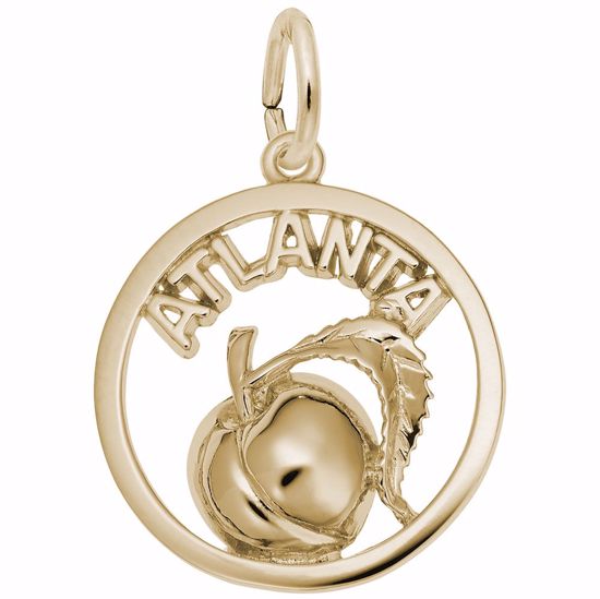 Rembrandt Charms - Atlanta Peach Charm Pendant - 14K Gold at ...